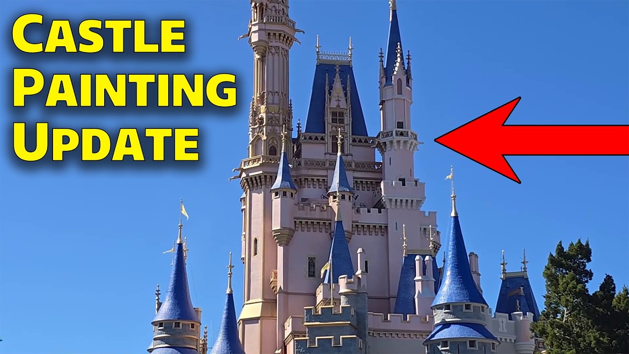 Disney Just Started Repainting Cinderella Castle (Latest Update)
