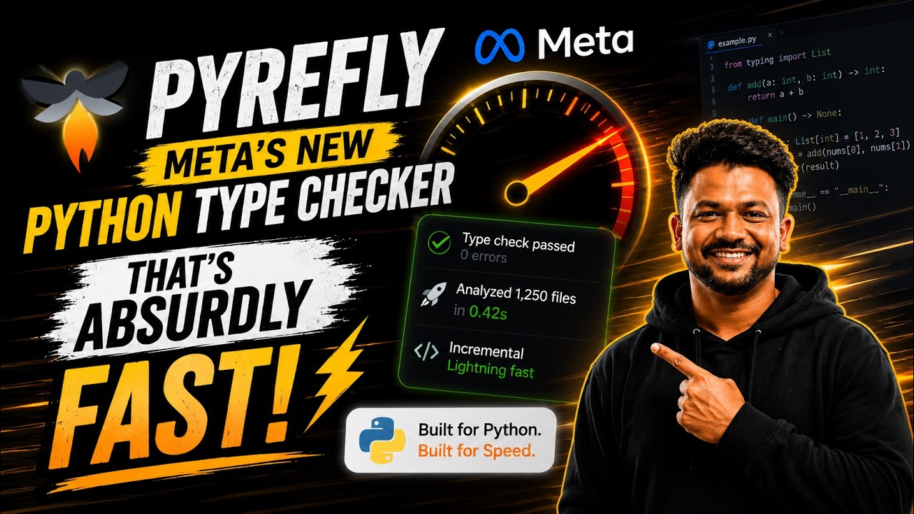Pyrefly: Meta's New Python Type Checker is Absurdly Fast | Coding