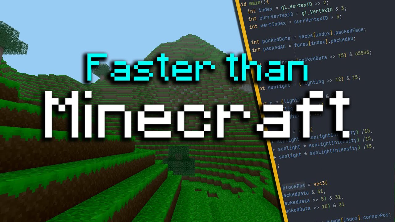 Minecraft Clone: My Game Engine Runs FAST