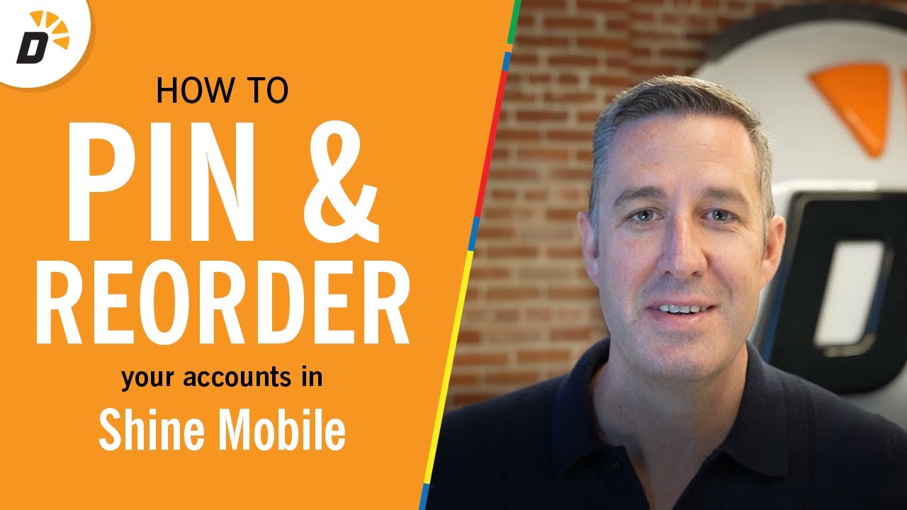 How to pin and reorder your accounts in Shine Mobile