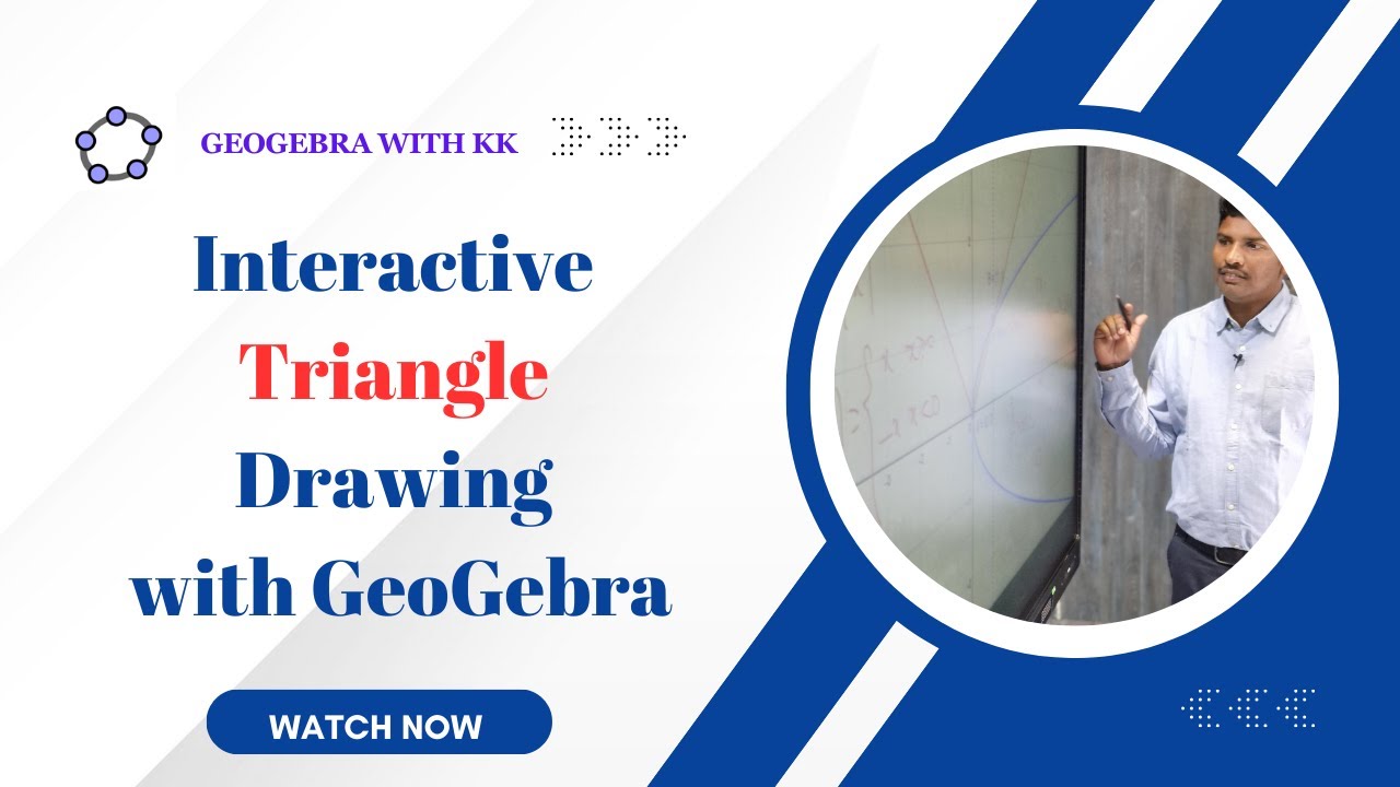 Interactive Triangle Drawing with GeoGebra|GeoGebra | @KKumaravelu1729