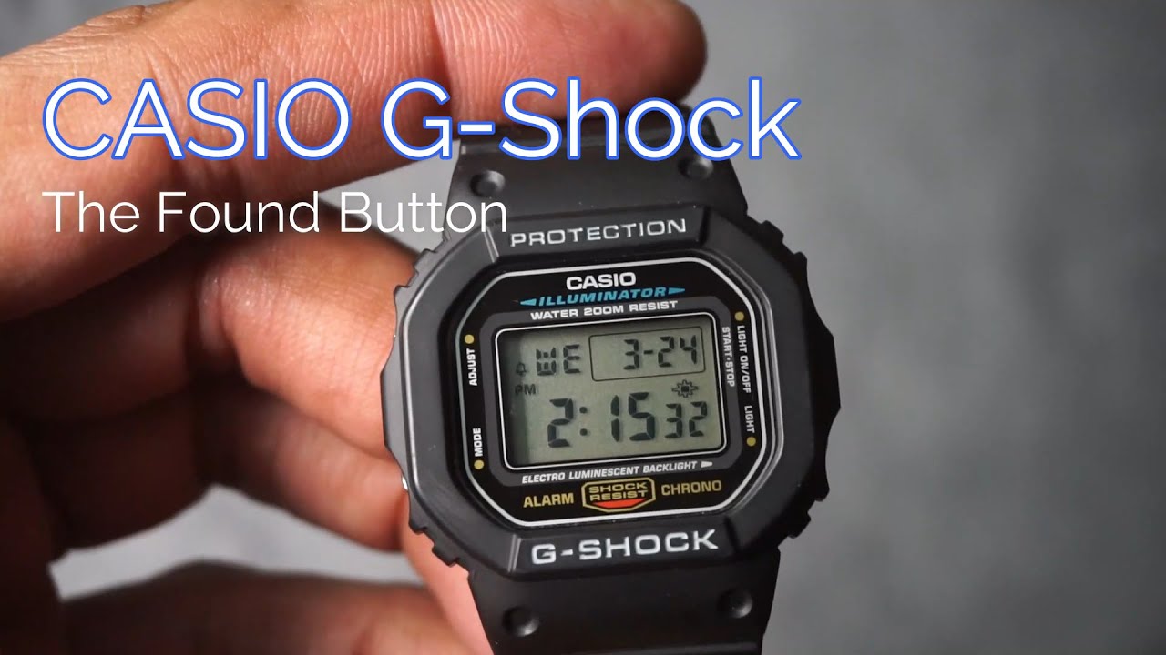 Casio G-Shock DW5600: The Found Button Explained