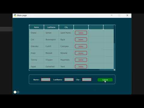 Modern Pyqt GUIs with Themes - Modern Python GUI - QTableWidget