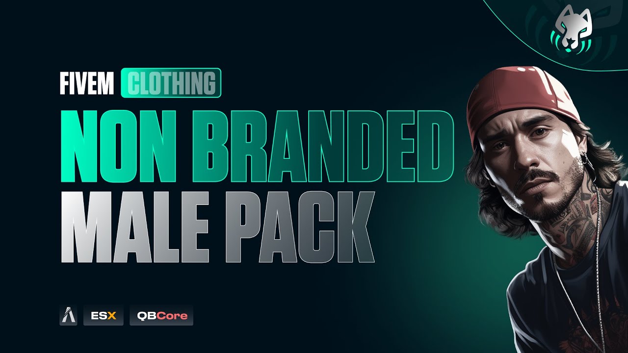X Studios: Non Branded Clothing Pack 2.0 | Lore Friendly Male Clothing Pack for FiveM