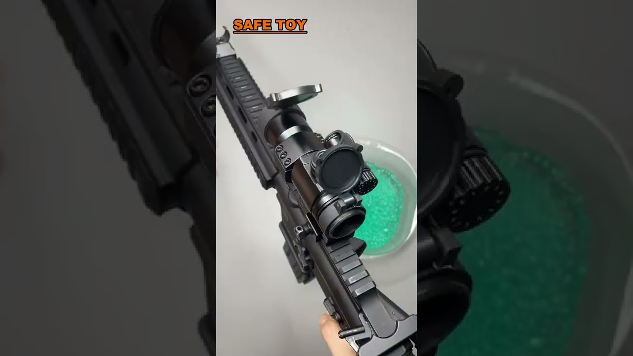 M416 gel ball launcher with a tracer unit on