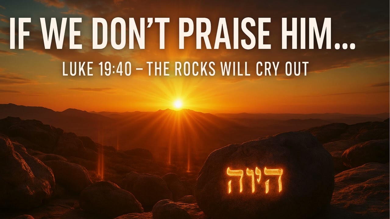 -----the stones would  cry out.  --- Luke 19:40