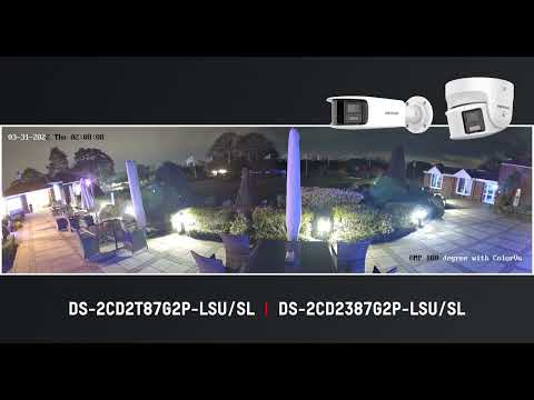 8MP (4K) Hikvision 180° Panoramic ColorVu Liveguard IP Cameras with Strobe & Audio