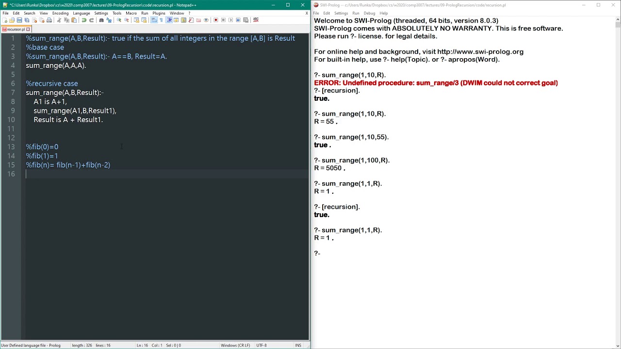 9.1 - Prolog Recursion