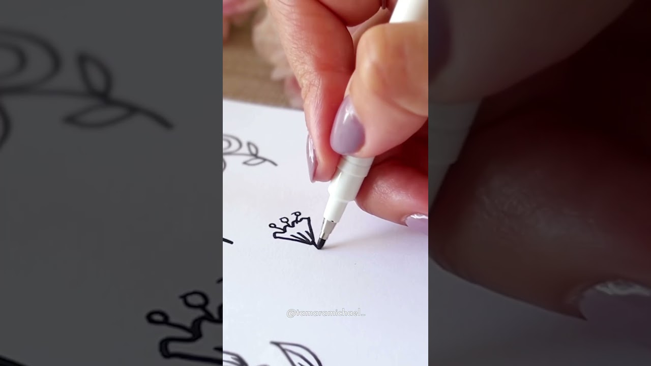 Unique flower doodles  #arttutorial #stressrelief #artforbeginners