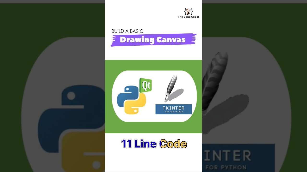 Drawing Canvas Building | Tkinter Python Project #python #pythonlearning #coding #code