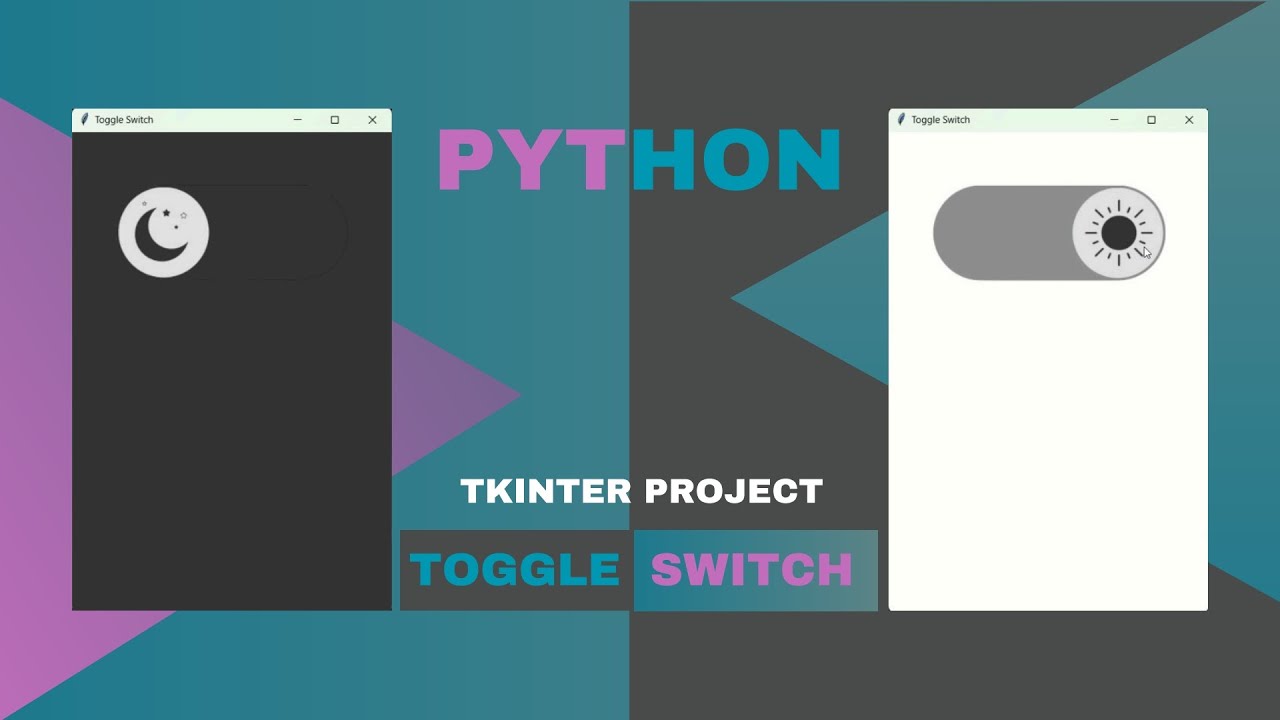 How to create a Toggle Switch in Python | Tkinter tutorial