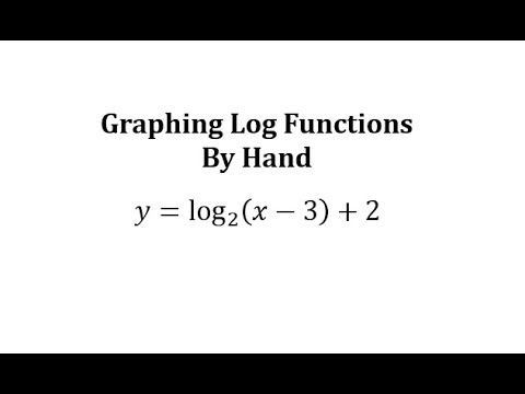 Graphing Log Functions by Hand: y=log_(2)(x-3)+2 | Math Help from ...