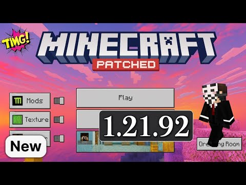 Download Minecraft Patched 1.21.92 Apk Mediafıre || Minecraft 1.21.92 Patch Apk 🔥