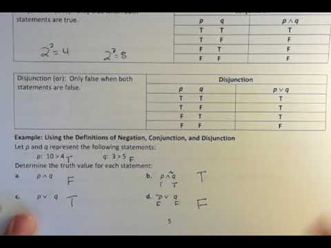 Logic - Part 4 Truth Tables