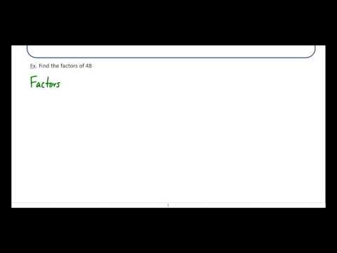 1.1 - Factors