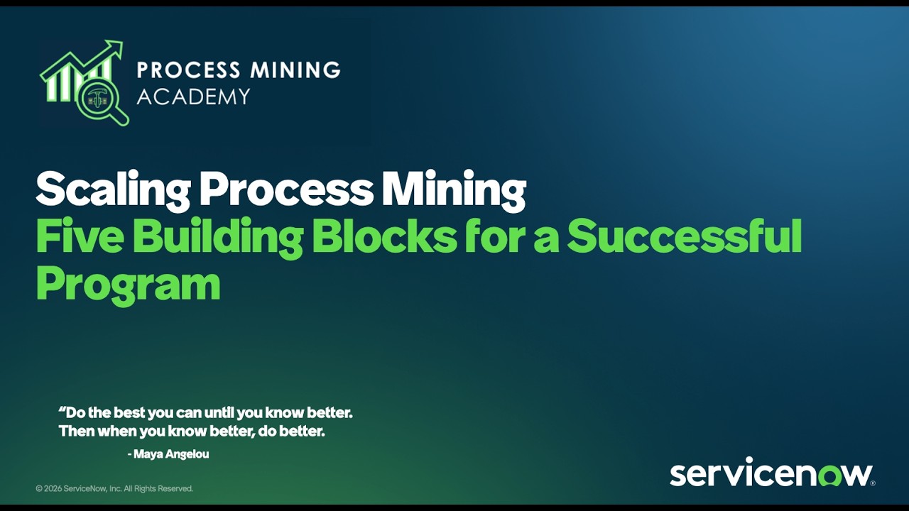 Process Mining Academy: Building Blocks of a Successful Process Mining Program