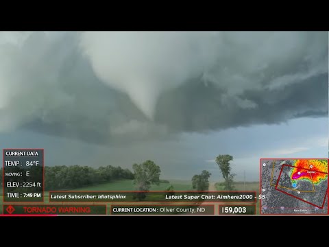 Beautiful North Dakota Tornadoes - Full Chase