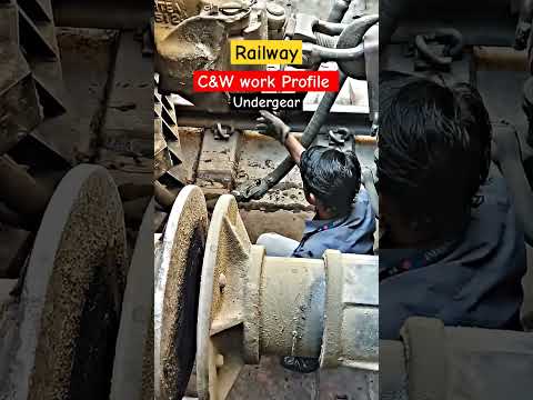 Railway C&W work profile ❣️#indianrailways #trainvideo #railwaylife #coupling #c&w #railway #shorts