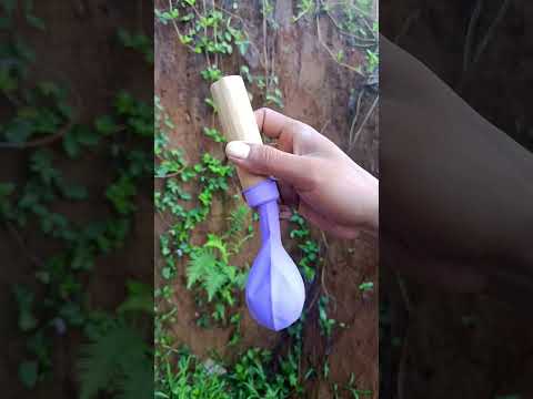 Slingshot experiment, everyone like it. #diyslingshot #experiment #bambooidea #bamboocrafting