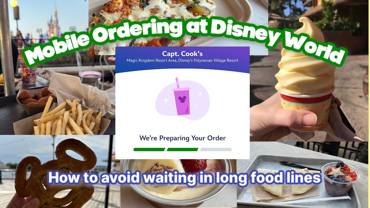 Mobile Food Ordering at Disney World: How to avoid waiting in long food lines!