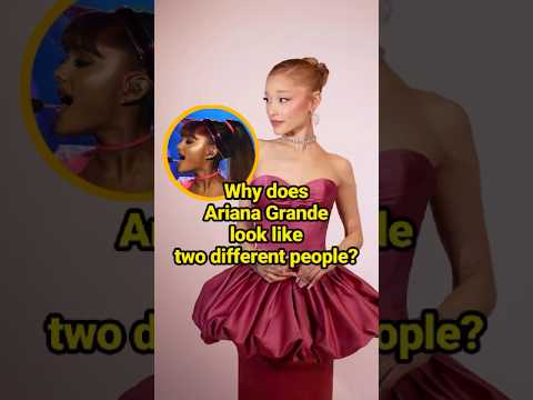 Why does Ariana Grande look like two different people? #celebrity #ArianaGrande