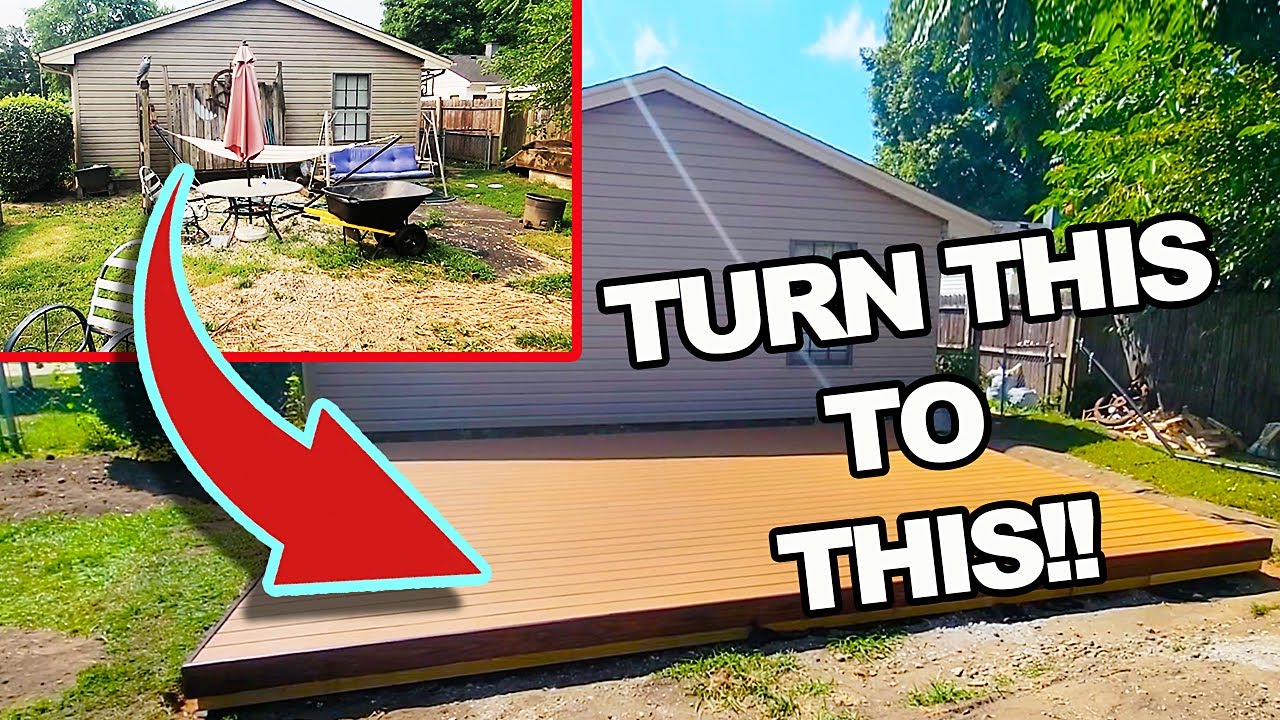 HOW TO BUILD A FLOATING DECK | TUFFBLOCK | COMPOSITE DECK