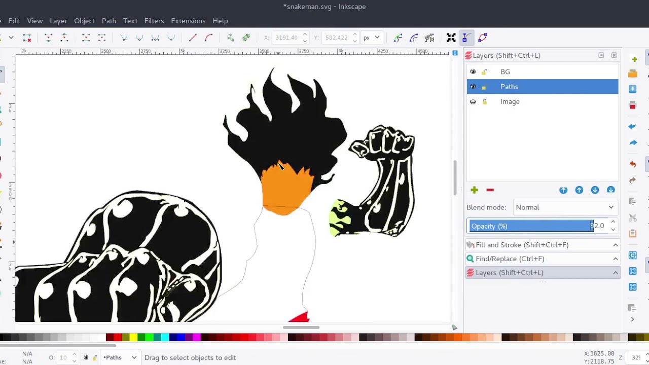 Monkey D Luffy 4th Gear | SnakeMan | Minimalist Wallpaper | Time Lapse