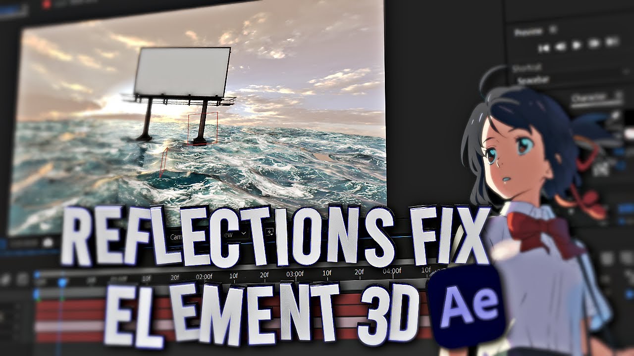 Tutorial How To Add Reflections On Element 3D & Fix Reflections Not Founds | After Effects Tutorial
