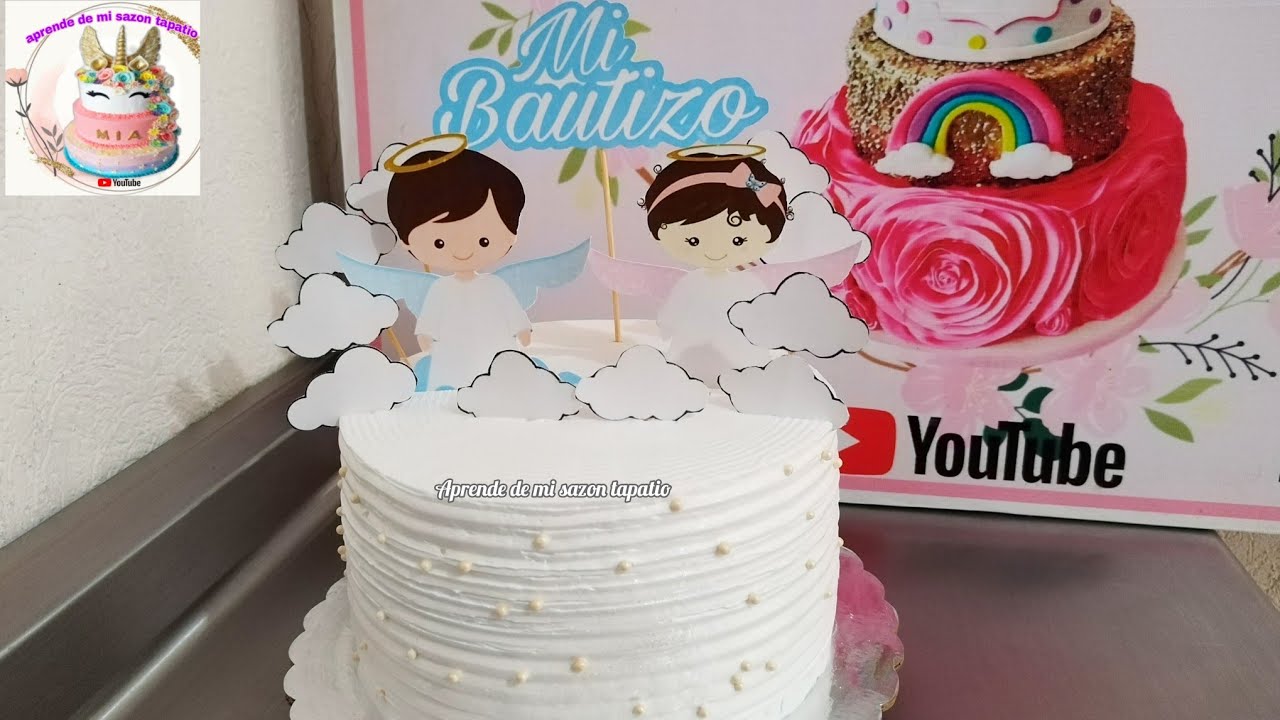 Baptism cake for a boy and a girl | How to make a baptism cake