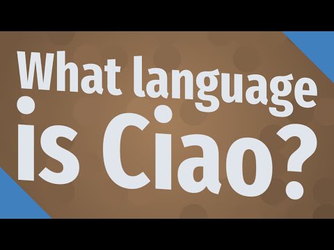 What language is Ciao?