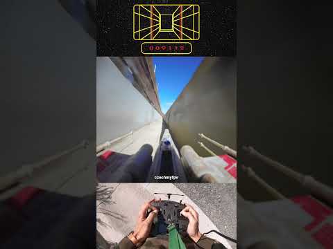 Star Wars X-Wing Trench Run IRL #starwars #xwing #trench