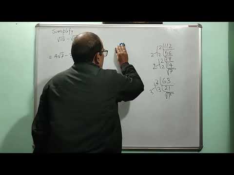 Simplify root112 -root63 + 224/root28