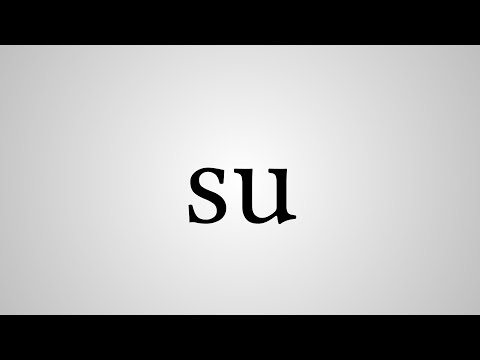 What Does "su" Stand For?