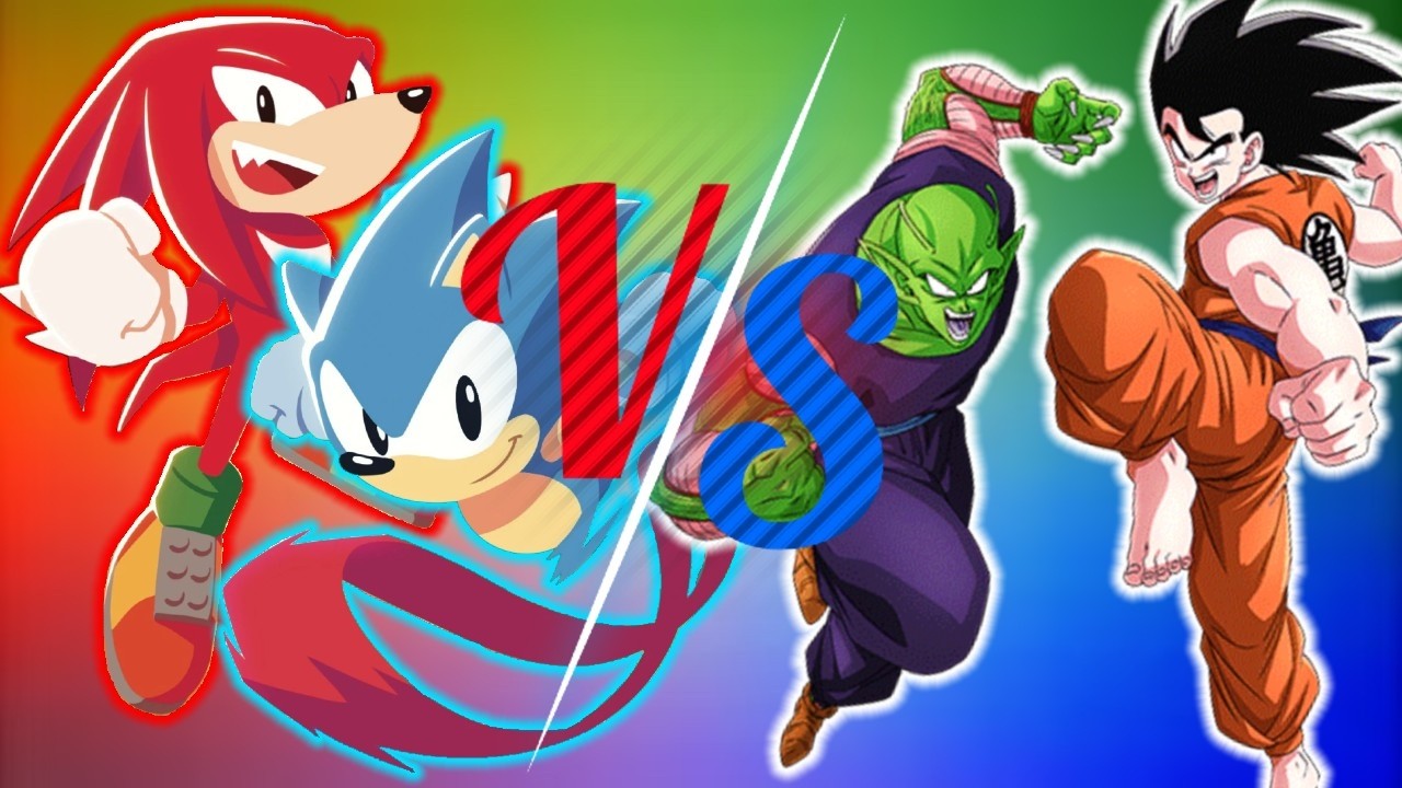 Classic Sonic and Knuckles vs Goku and Piccolo | Sprite Animation | feat. 3 Animators (check desc.)