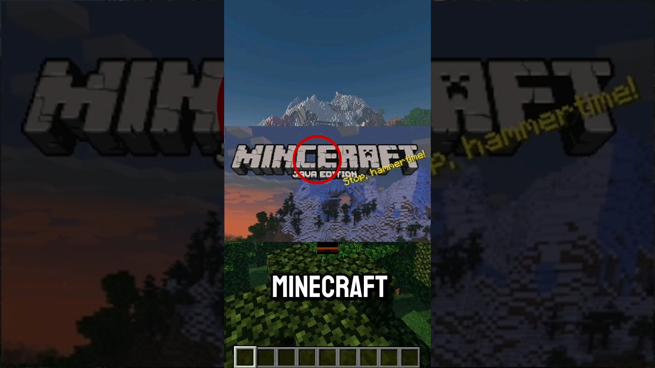 Minecraft Easter Egg *Title Screen*
