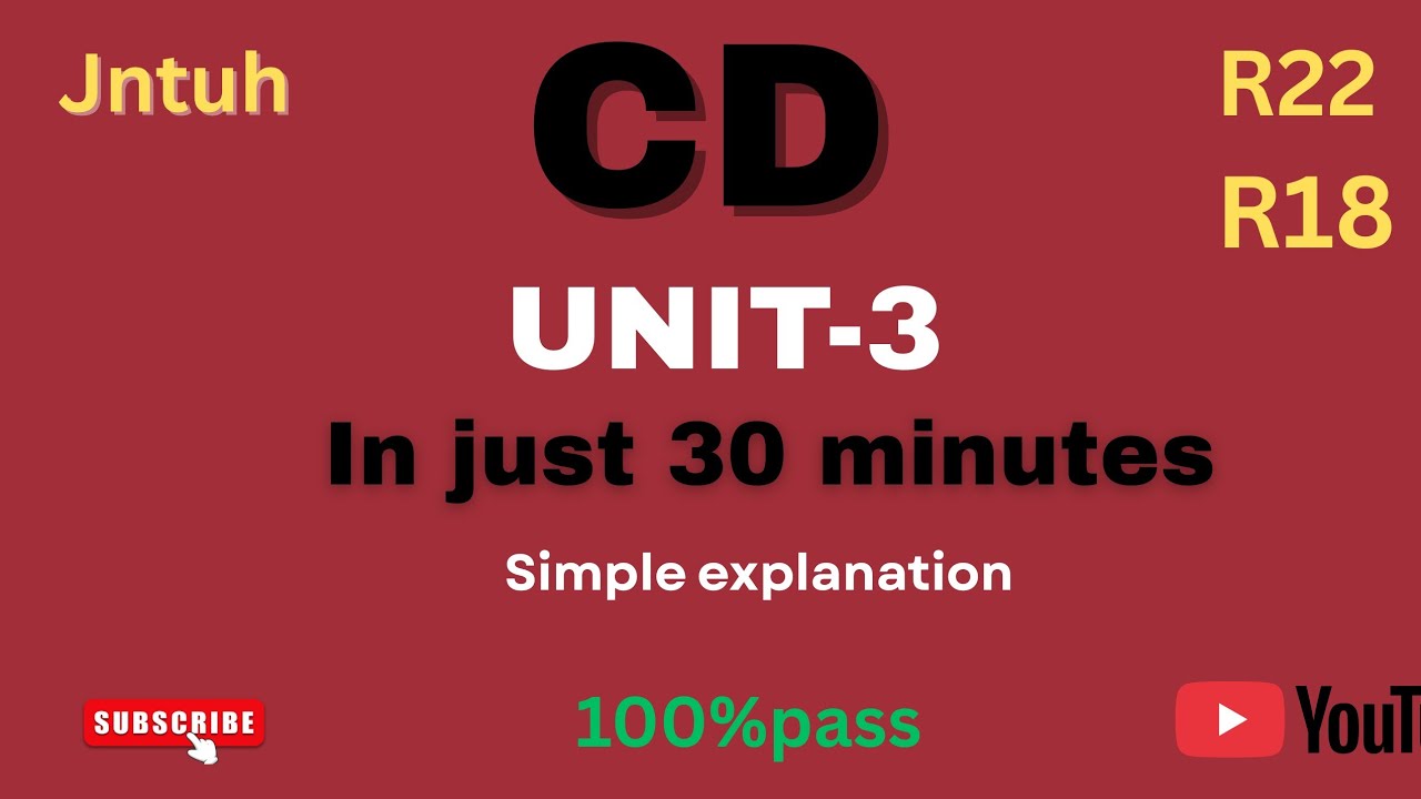 CD UNIT3 | in just 30 minutes | 100% PASS | MUST WATCH