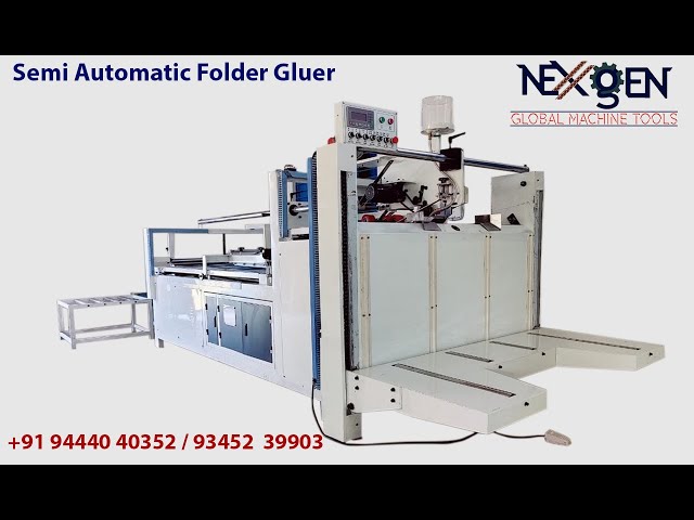 Corrugated Box Flap Pasting Machine - Gimble Drive Type Vacuum ...