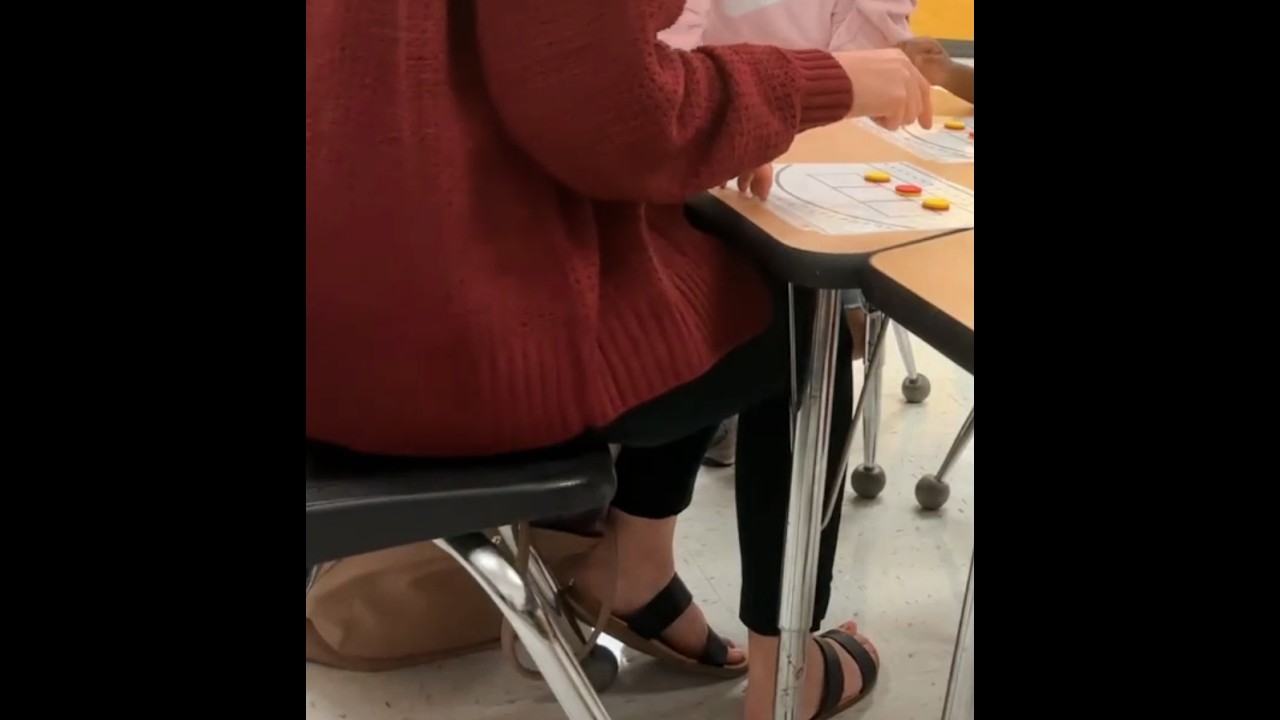 Classroom | Candid Feet #109