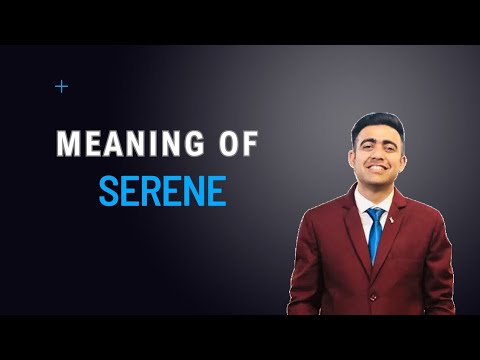 "Serene" meaning in hindi