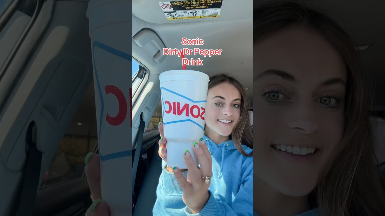 Sonic Dirty Dr Pepper Drink 🥤🤎 #sonic #sonicdrivein #sonicdrinks #sonicorder #drpepper #fundrinks