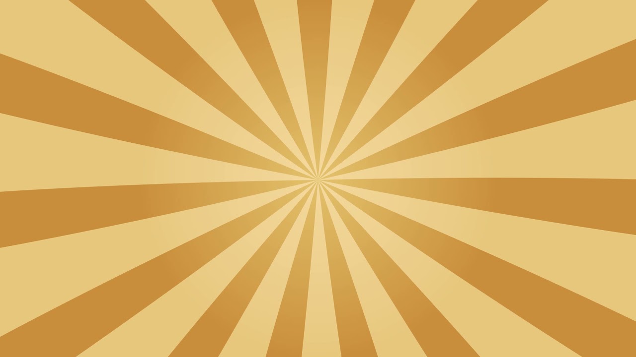 Retro background video : Orange Sunburst