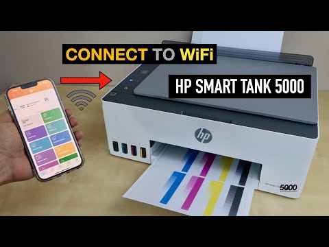 HP Smart Tank 5000 WiFi Setup !!
