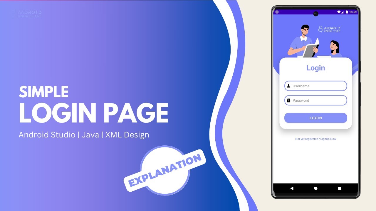 Login Page in Android Studio using Java | Explanation Video