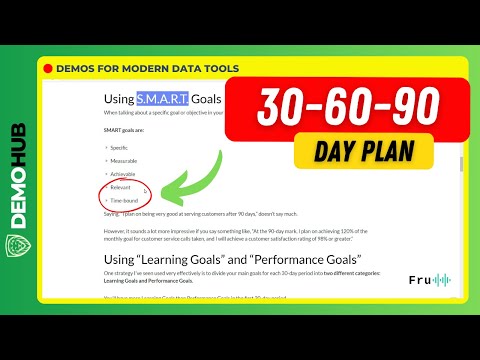 Demohub Tips // Free Proven 30-60-90 Day Plan Template for Job Interviews | www.demohub.dev