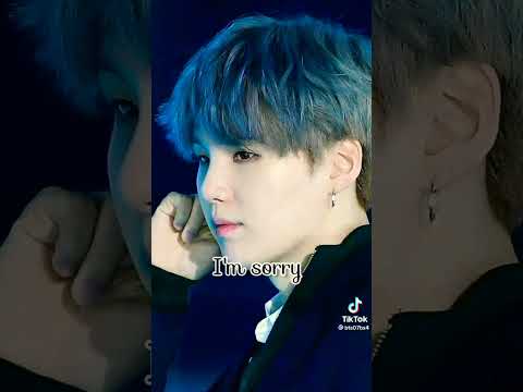 Suga real voice song "Love is gone"