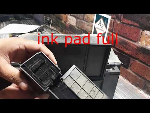 Epson L210, L220, L360,L380 printer ink pad is at the end of service life error message