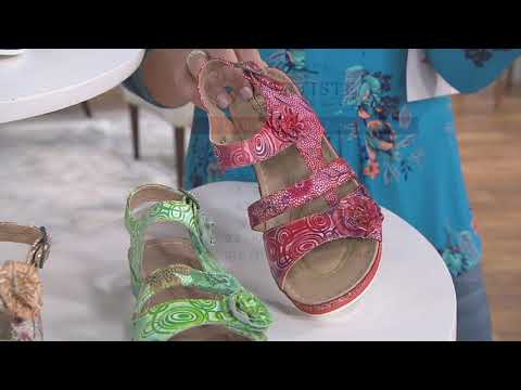 L'Artiste by Spring Step Leather Sandals - Joelina on QVC