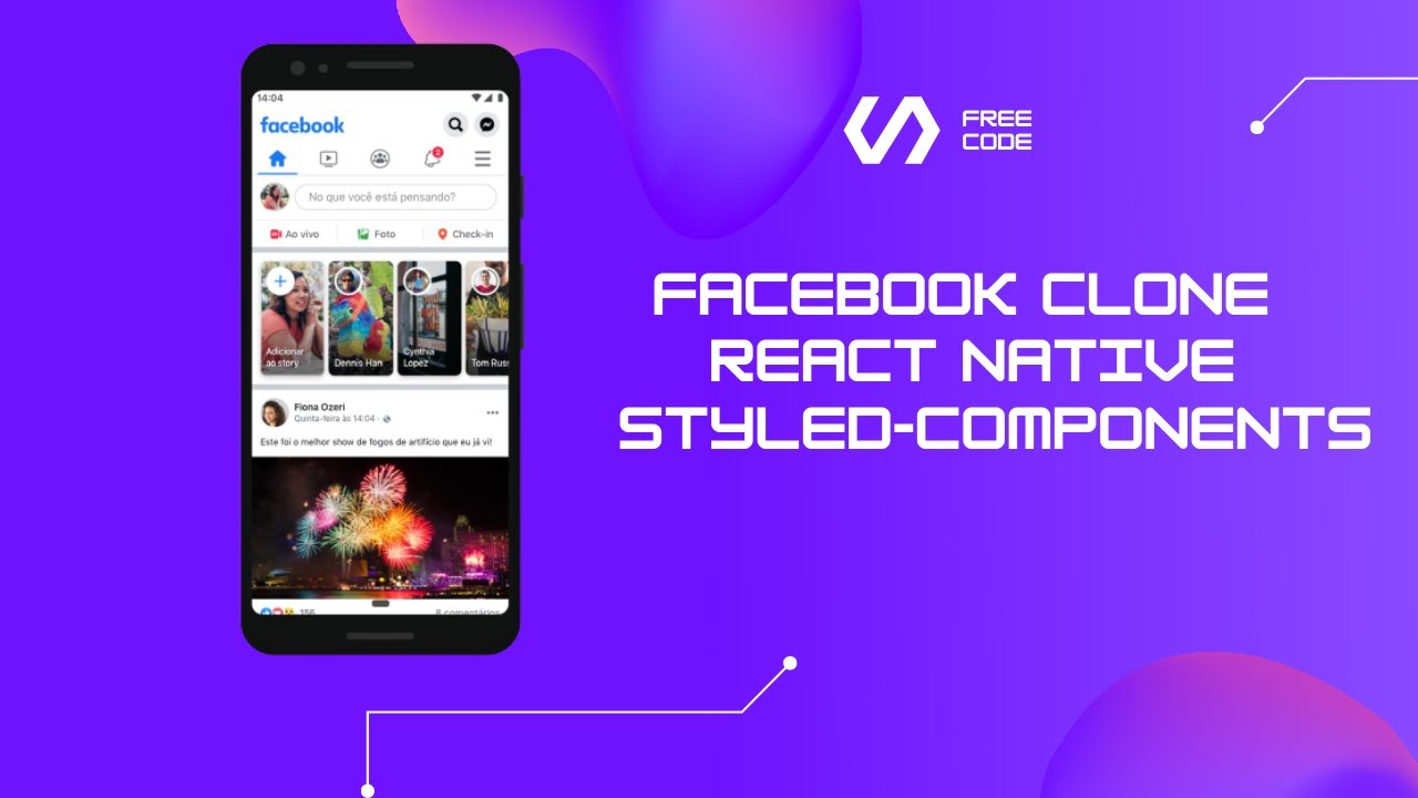 Facebook Clone React Native Styled-Components  - 2022