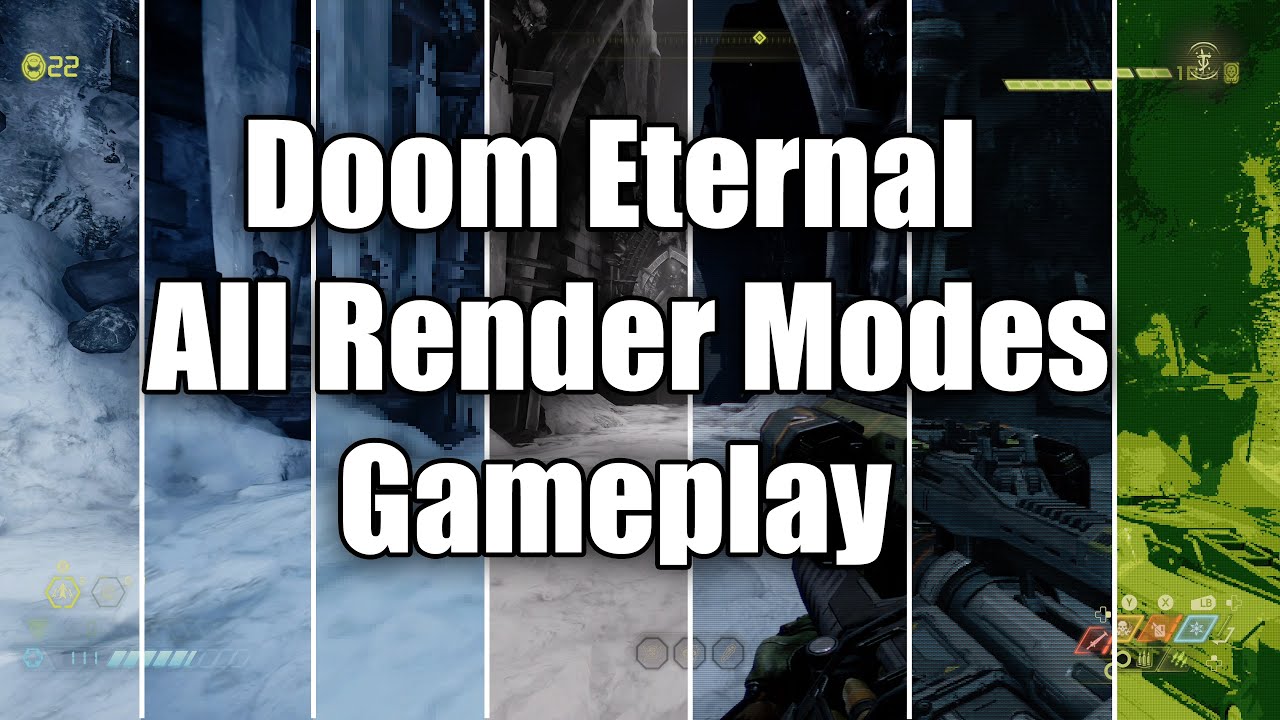 Doom Eternal All Render Modes Gameplay