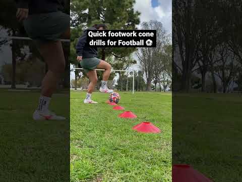 Quick footwork cone drills for soccer/football
